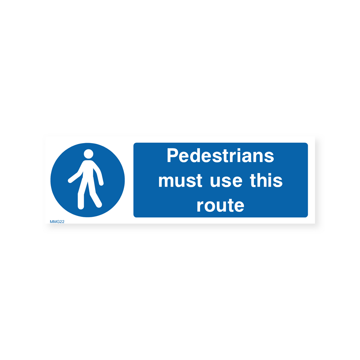 Pedestrians Must Use This Route Sign – Safety Signs & Stickers
