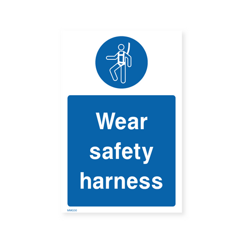 Wear Safety Harness Sign – Safety Signs & Stickers