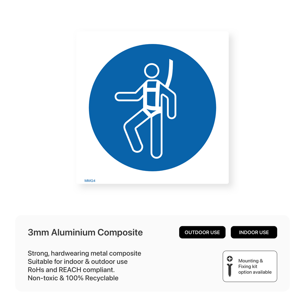 Safety Harness Symbol Sign – Safety Signs & Stickers