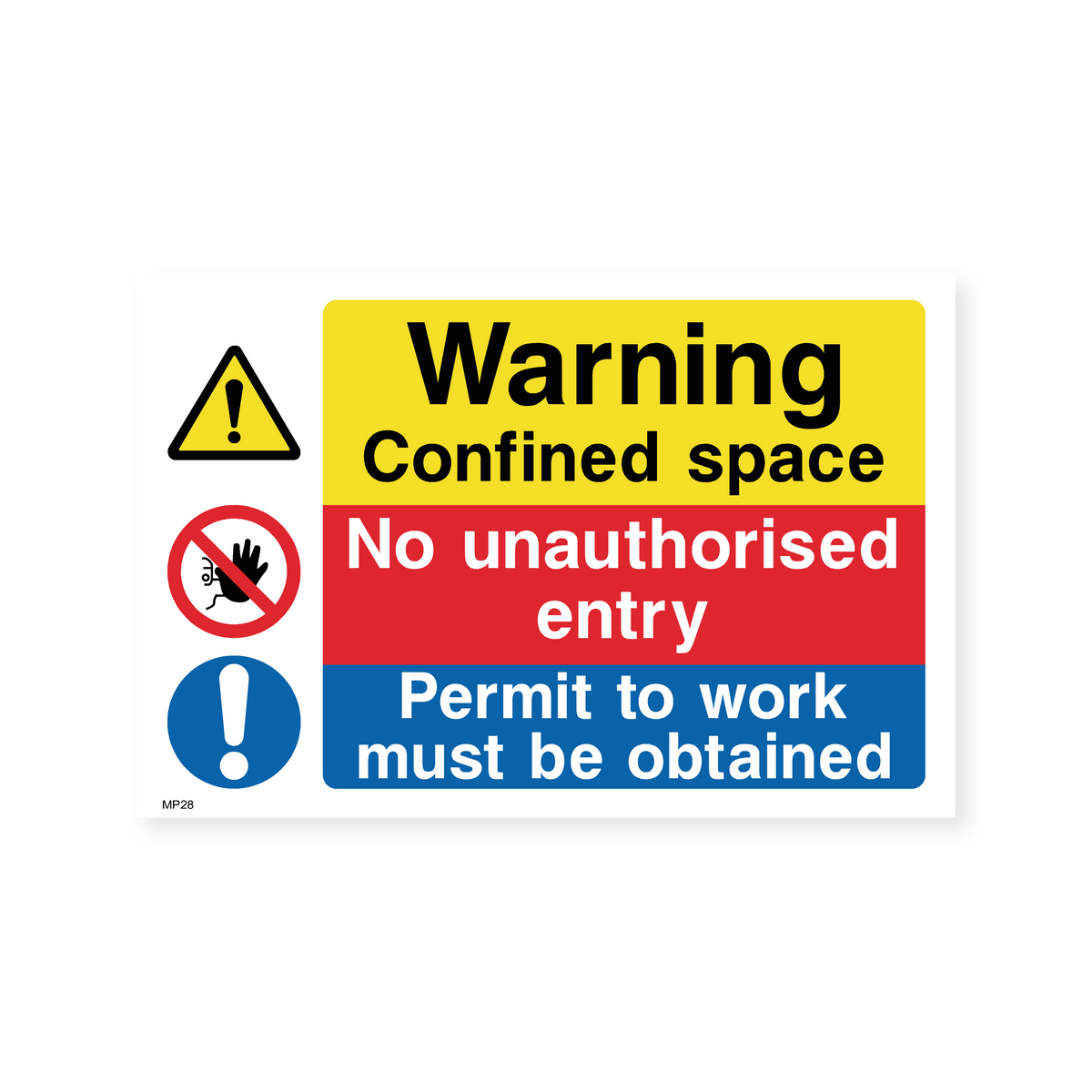 Confined Space Warning: Permit Required, No Unauthorized Entry – Safety ...