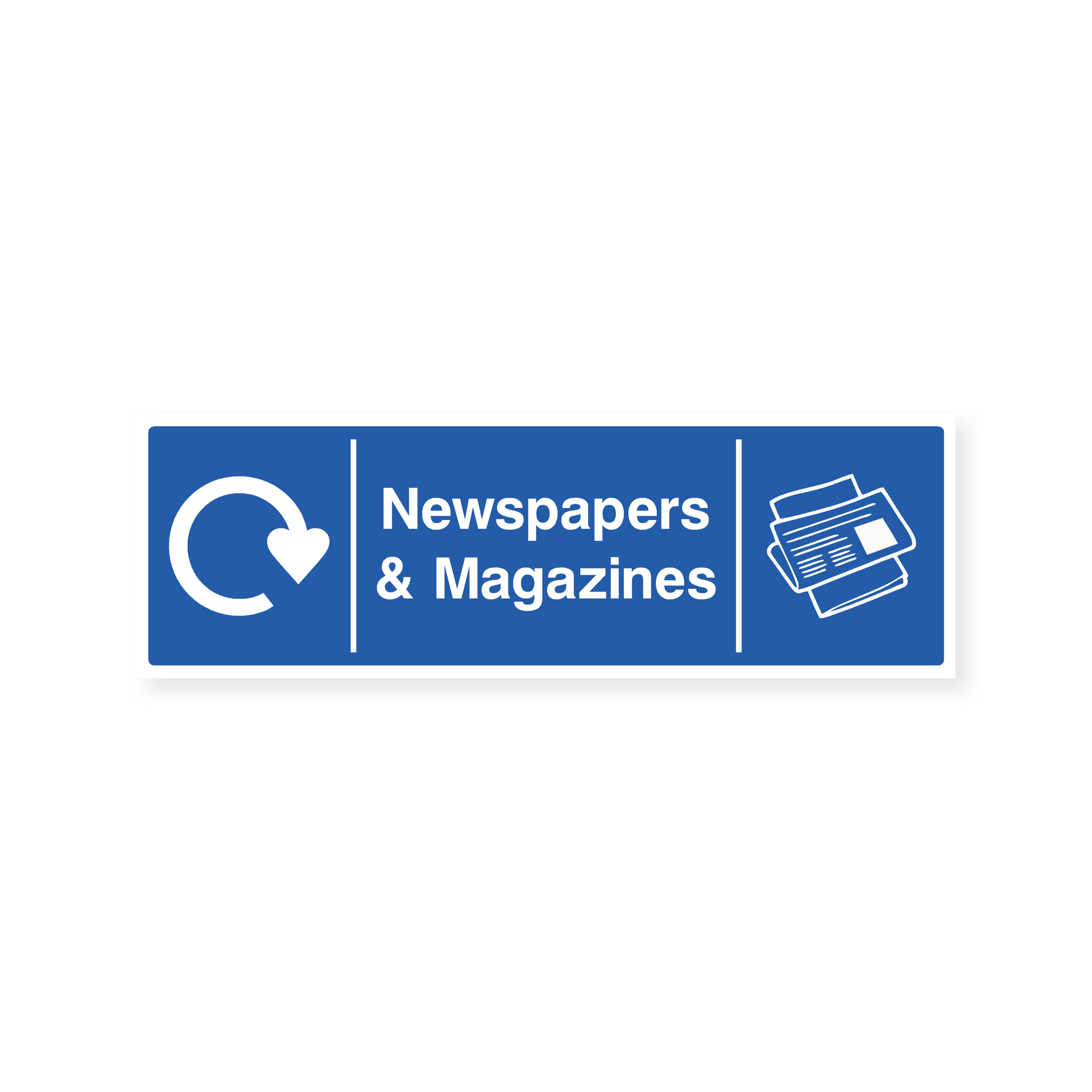 Newspapers & Magazines Recycling - Safety Sign – Safety Signs & Stickers