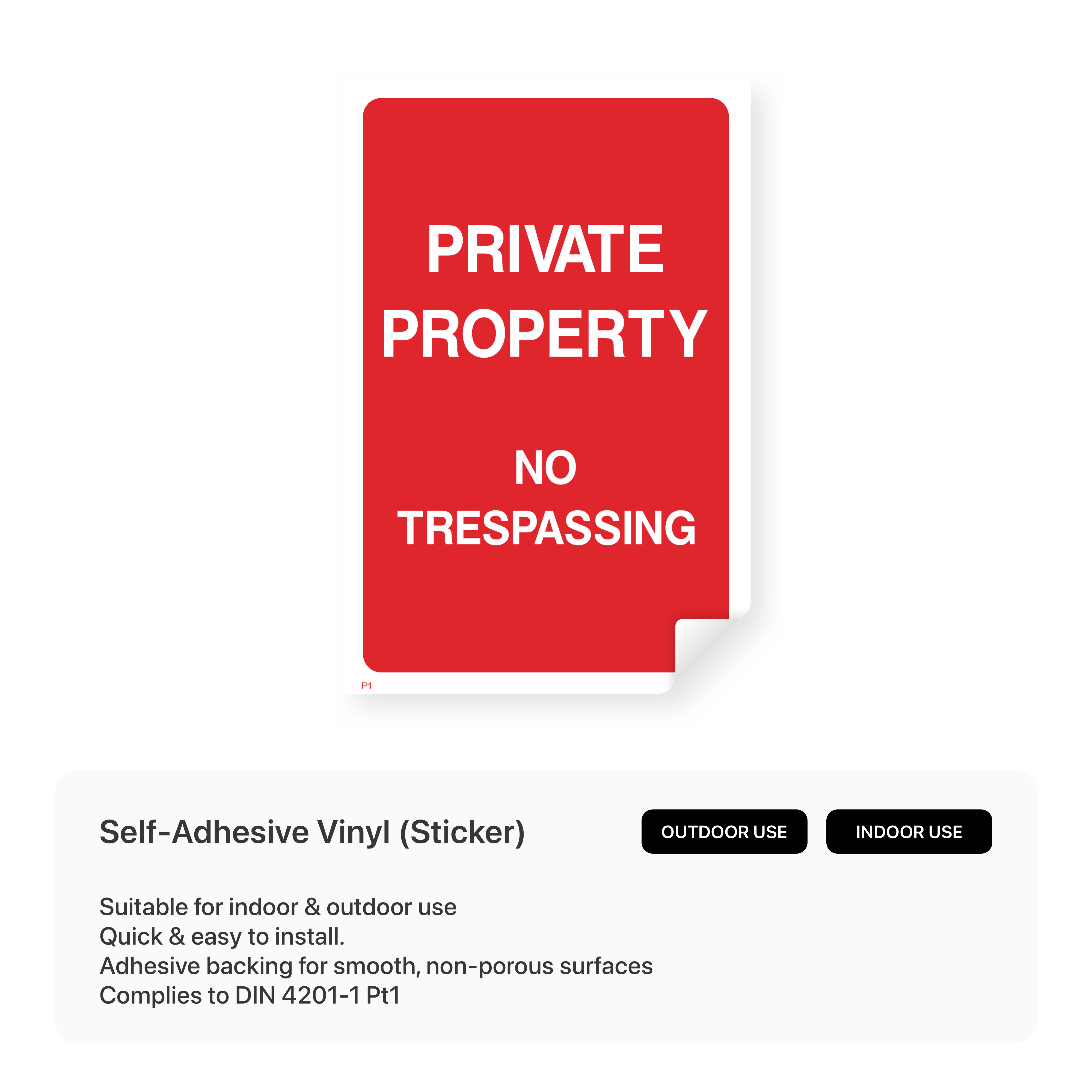 No Trespassing Signs Printable SE134 PRIVATE PROPERTY NO TRESPASSING