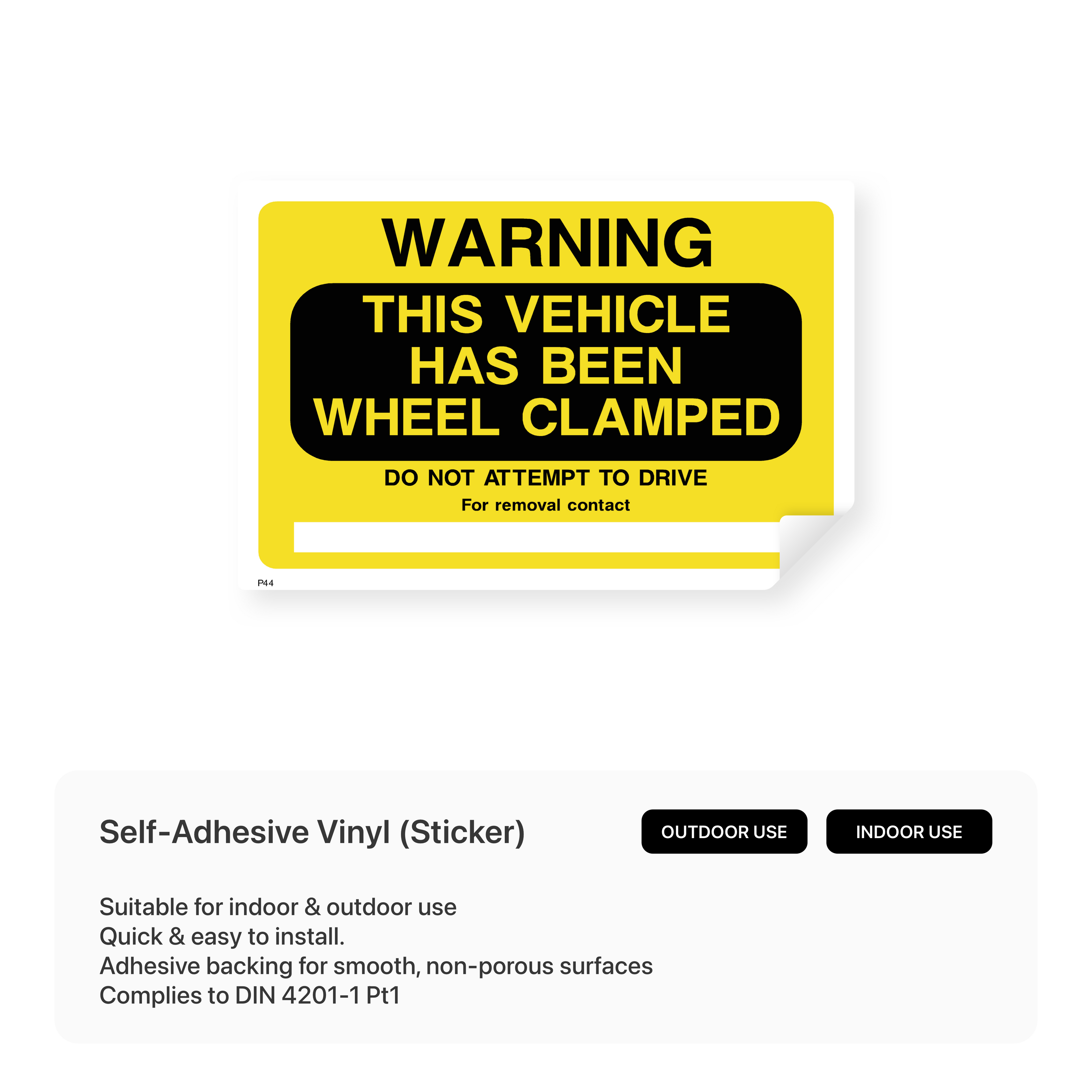 Clamping – Safety Signs & Stickers