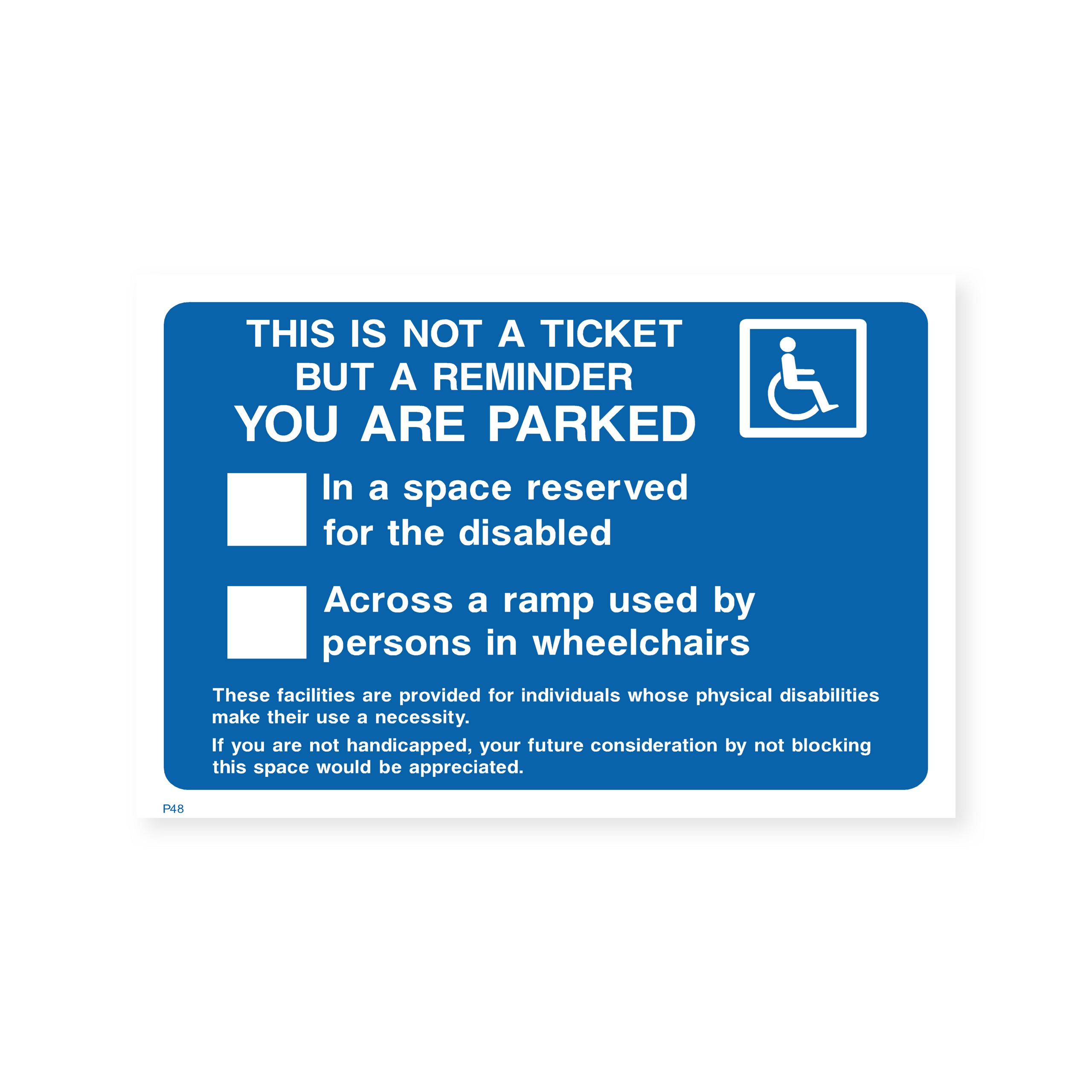 Disabled/Accessibility – Safety Signs & Stickers