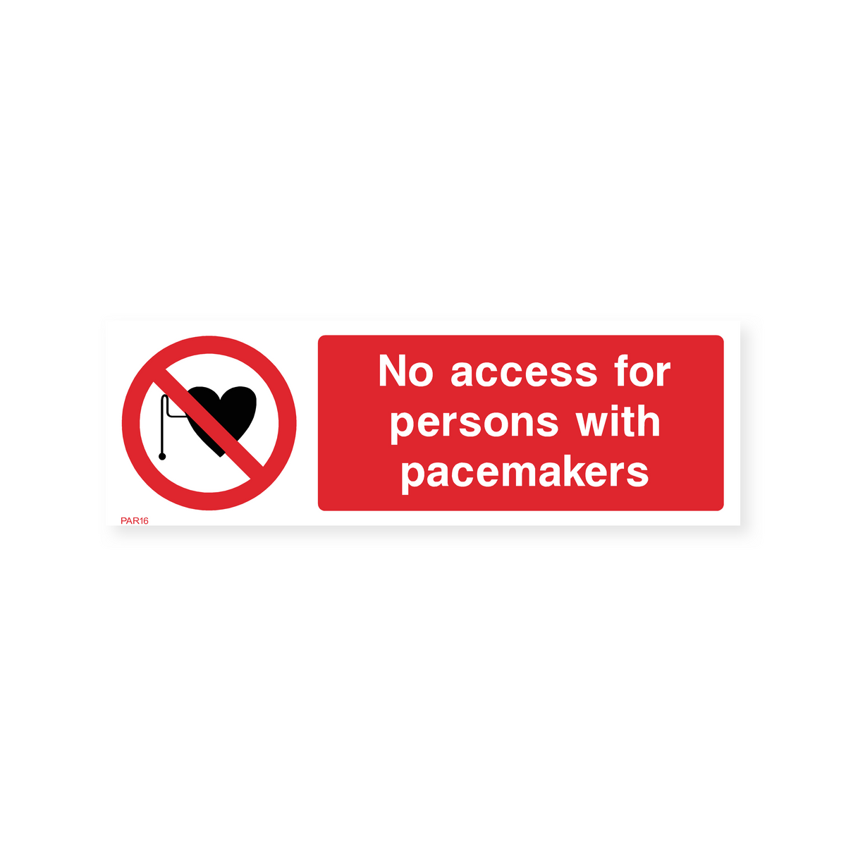 No Access for Persons with Pacemakers Sign – Safety Signs & Stickers