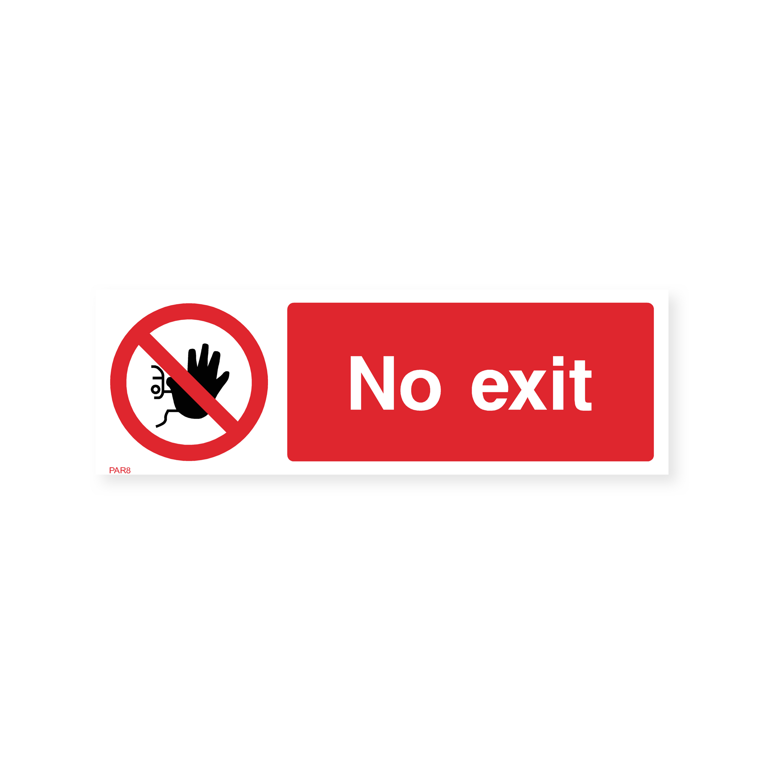 No Exit Sign – Safety Signs & Stickers