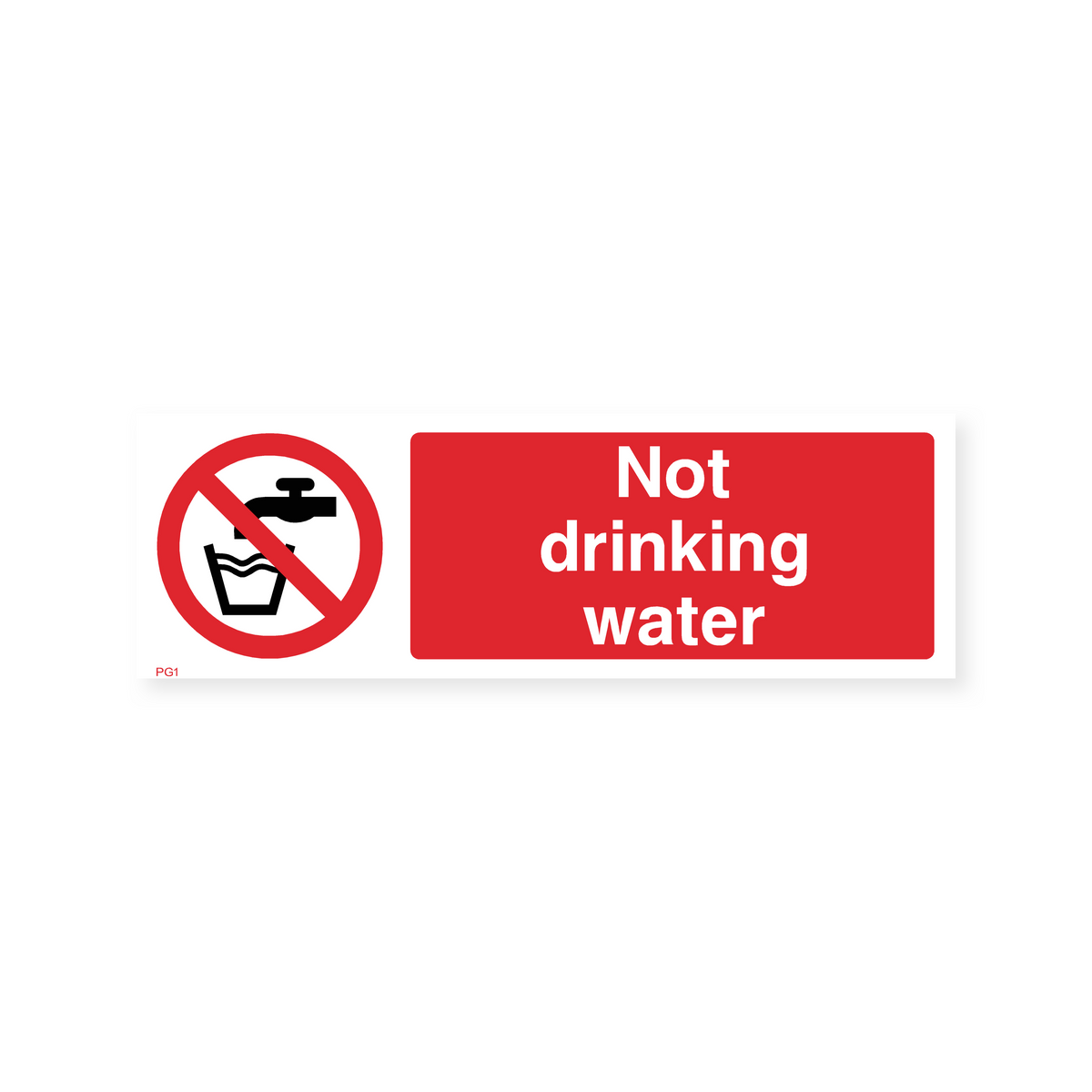 Not Drinking Water Sign – Safety Signs & Stickers