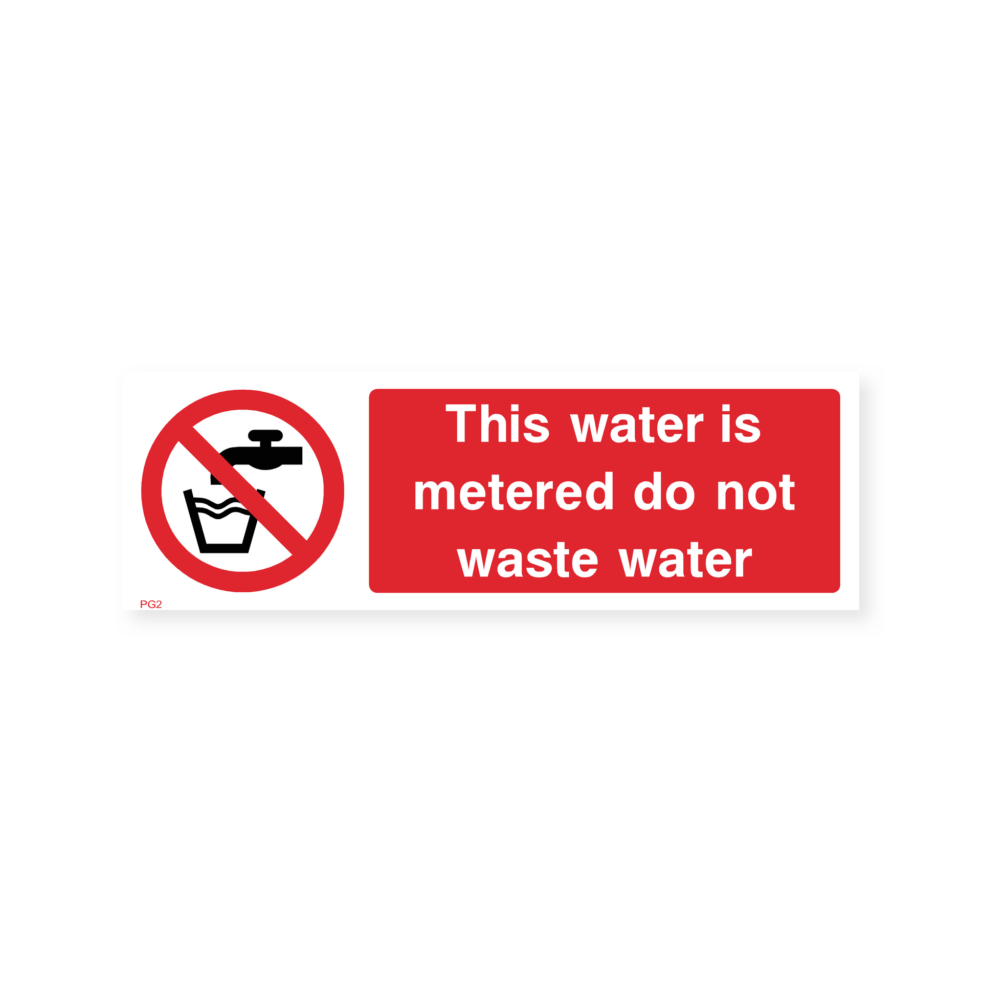 Water Conservation Sign - Do Not Waste Water – Safety Signs & Stickers