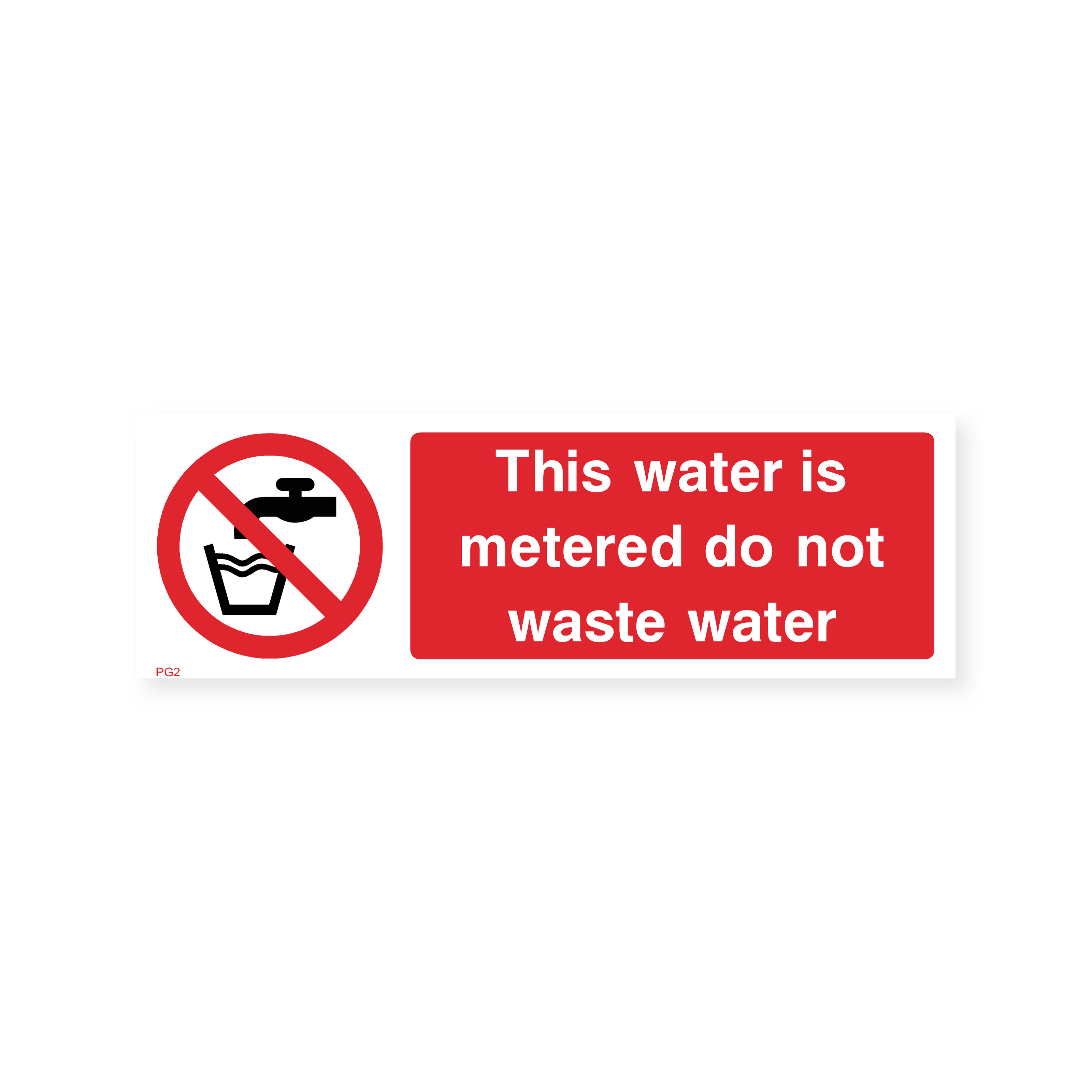 Water Conservation Sign - Do Not Waste Water – Safety Signs & Stickers