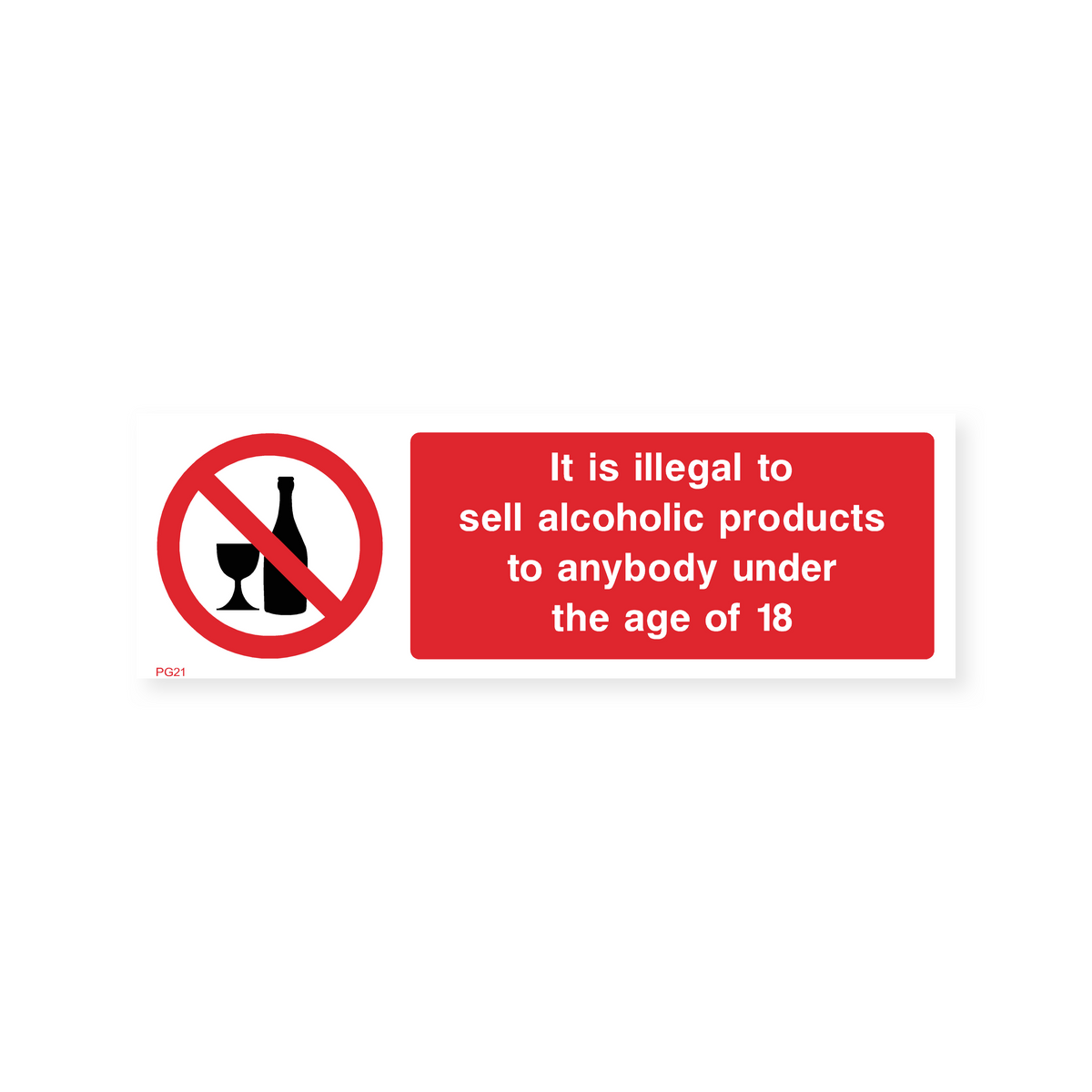 Underage Alcohol Sales Prohibited Sign – Safety Signs & Stickers