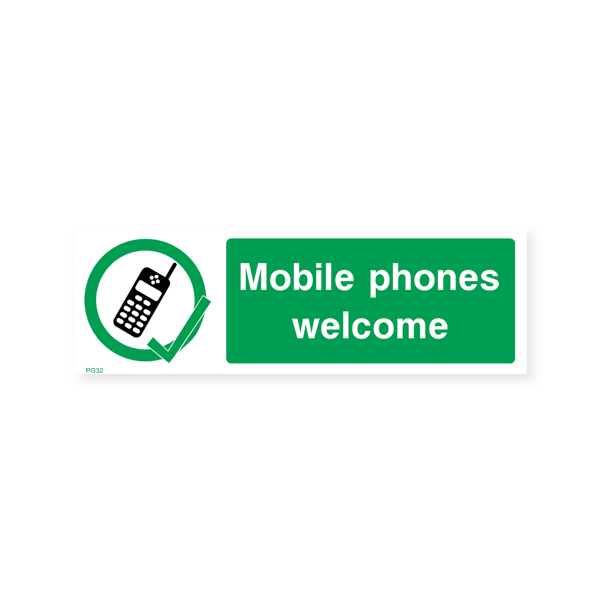 Mobile Phones Welcome Sign – Safety Signs & Stickers