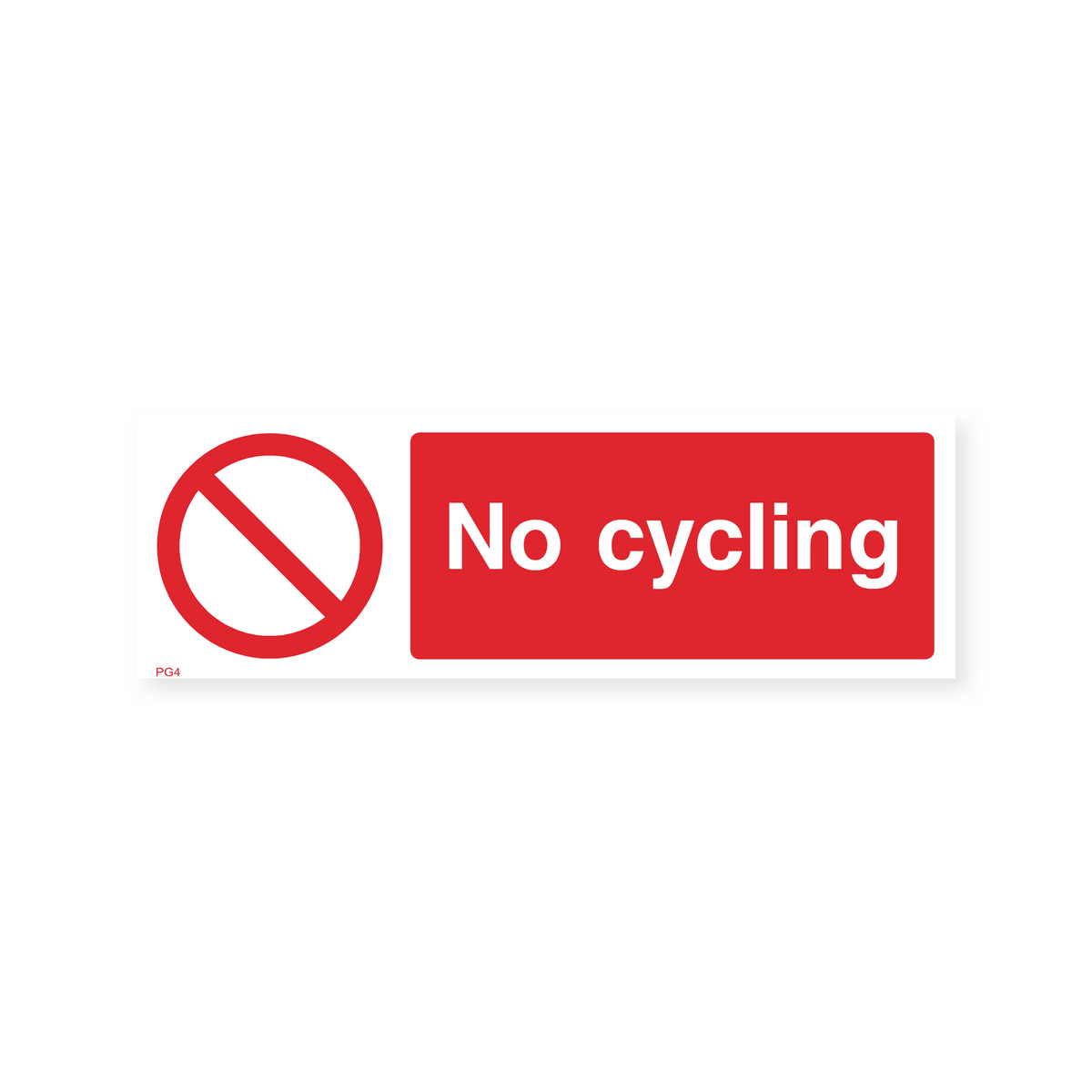 No Cycling Sign – Safety Signs & Stickers