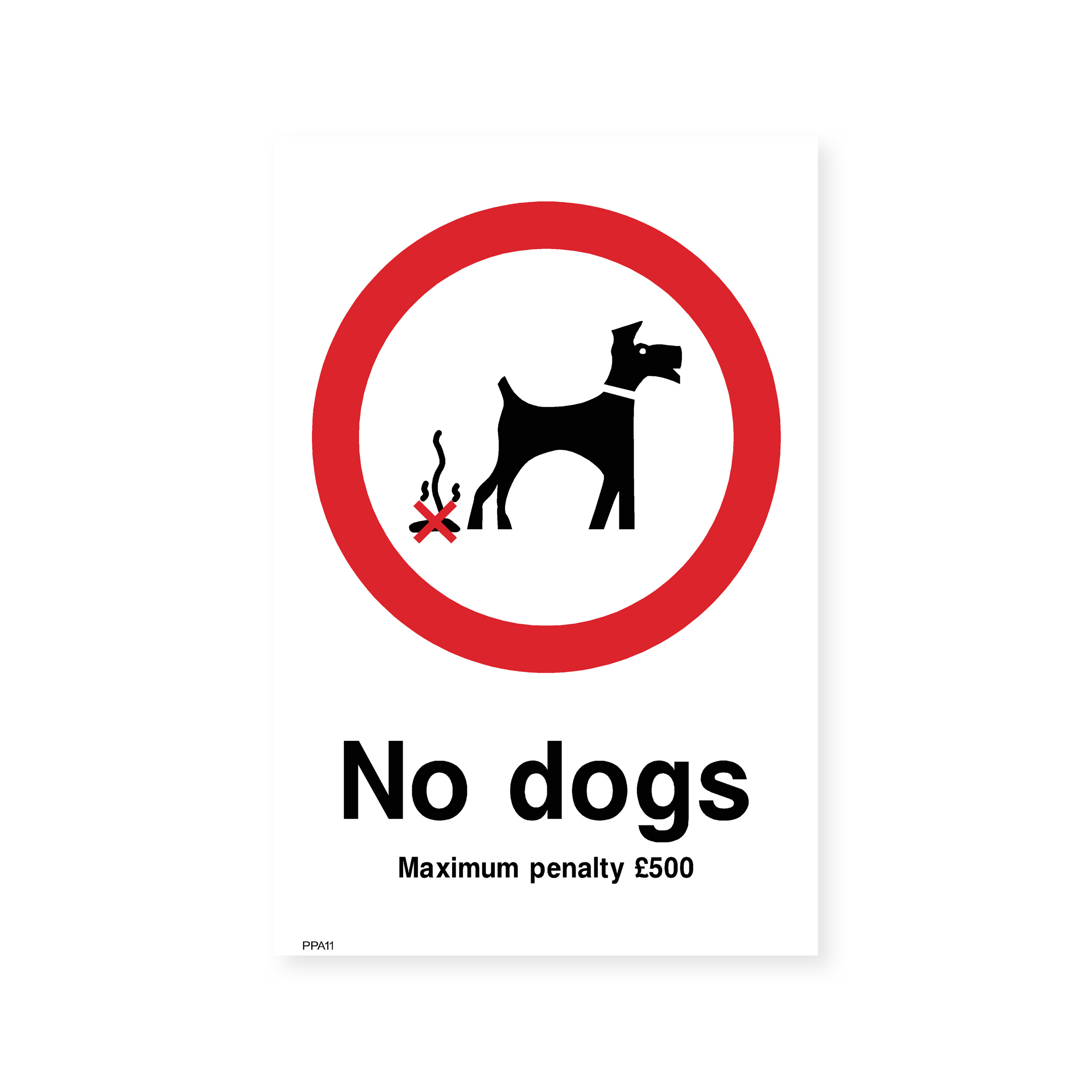 No Dogs Sign - £500 Fine (Parks & Play Areas) – Safety Signs & Stickers