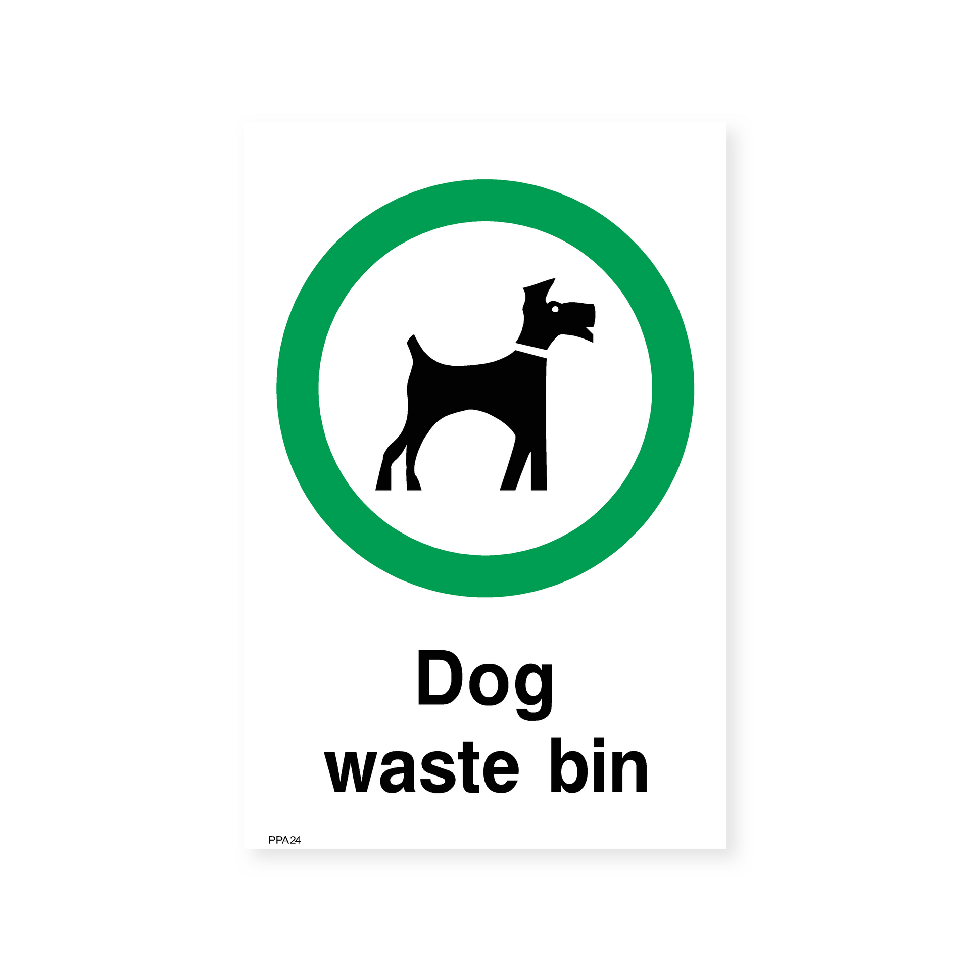 Dog Waste Bin Sign for Parks & Public Areas – Safety Signs & Stickers
