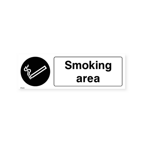 Designated Smoking Area - Safety Sign – Safety Signs & Stickers
