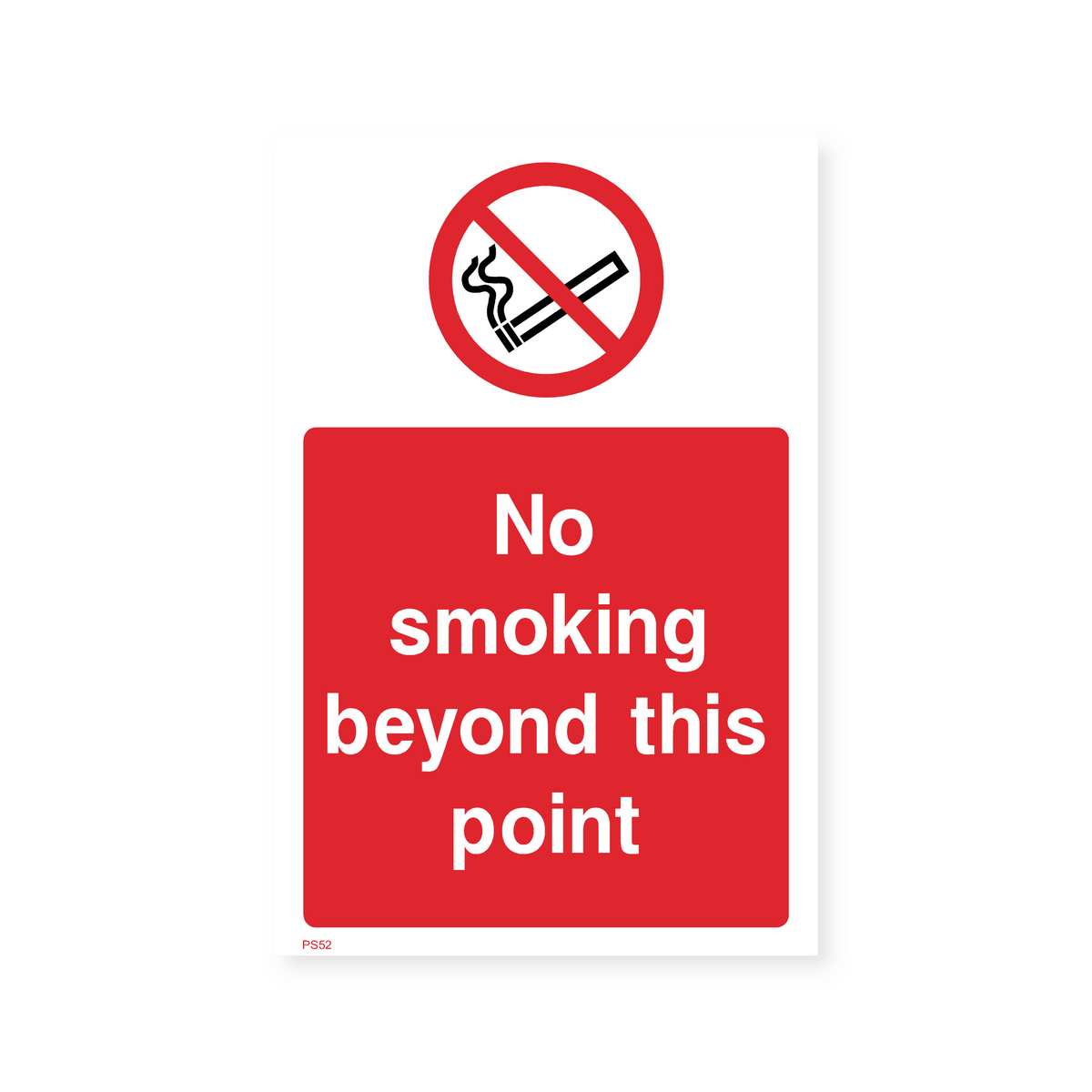 No Smoking Beyond This Point Sign - Safety – Safety Signs & Stickers