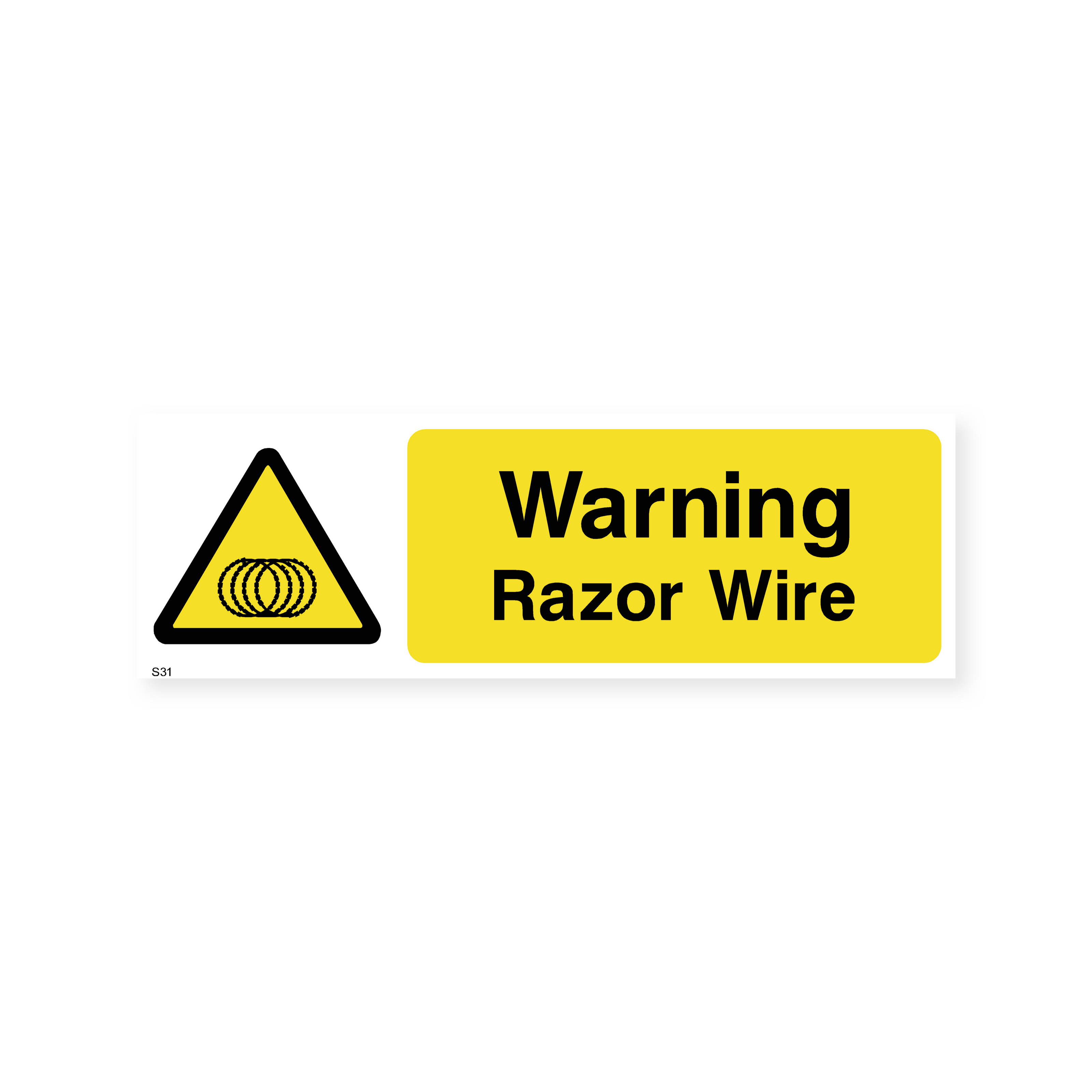 Barbed/Razor Wire – Safety Signs & Stickers