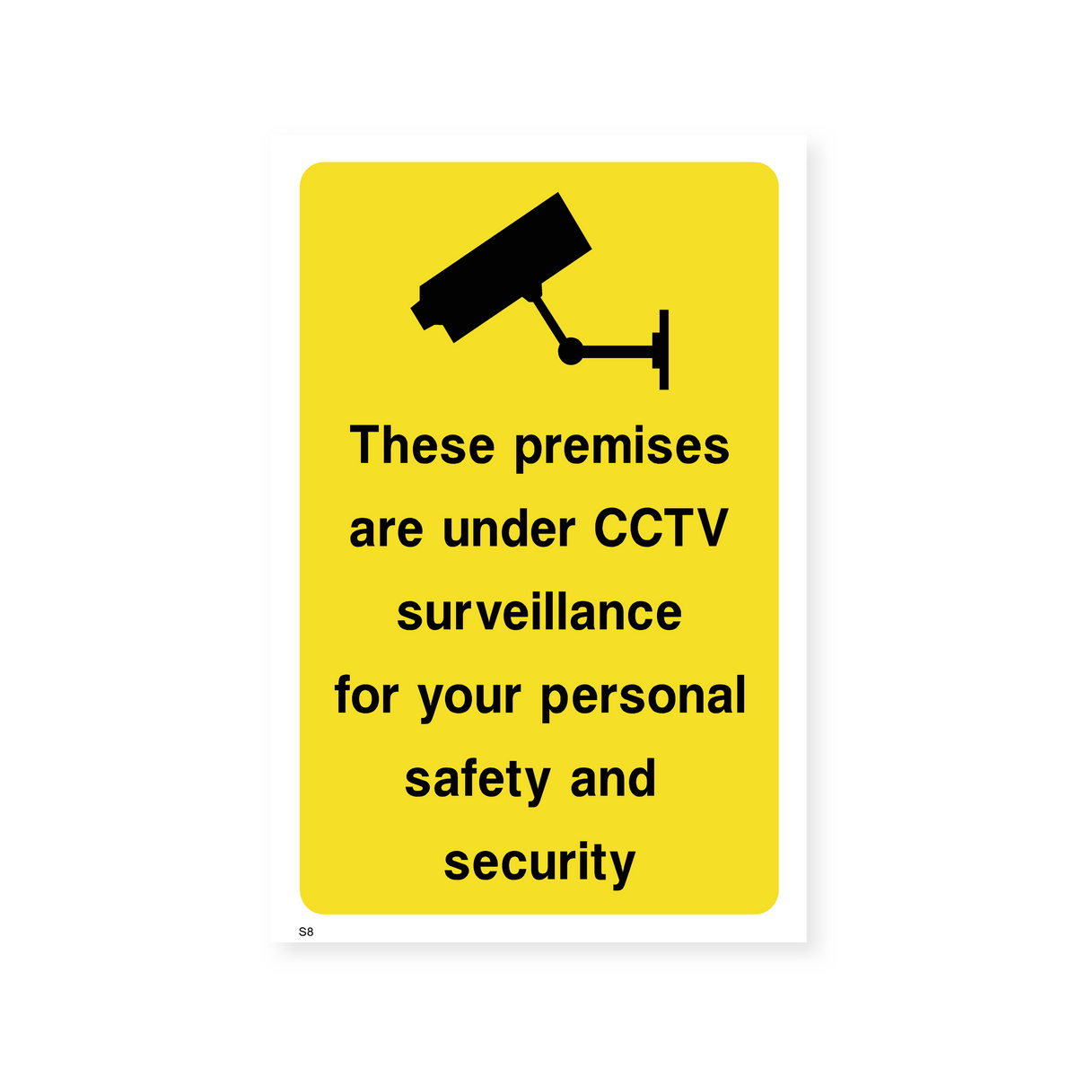 CCTV for Personal Safety and Security - Safety Sign (Portrait) – Safety ...