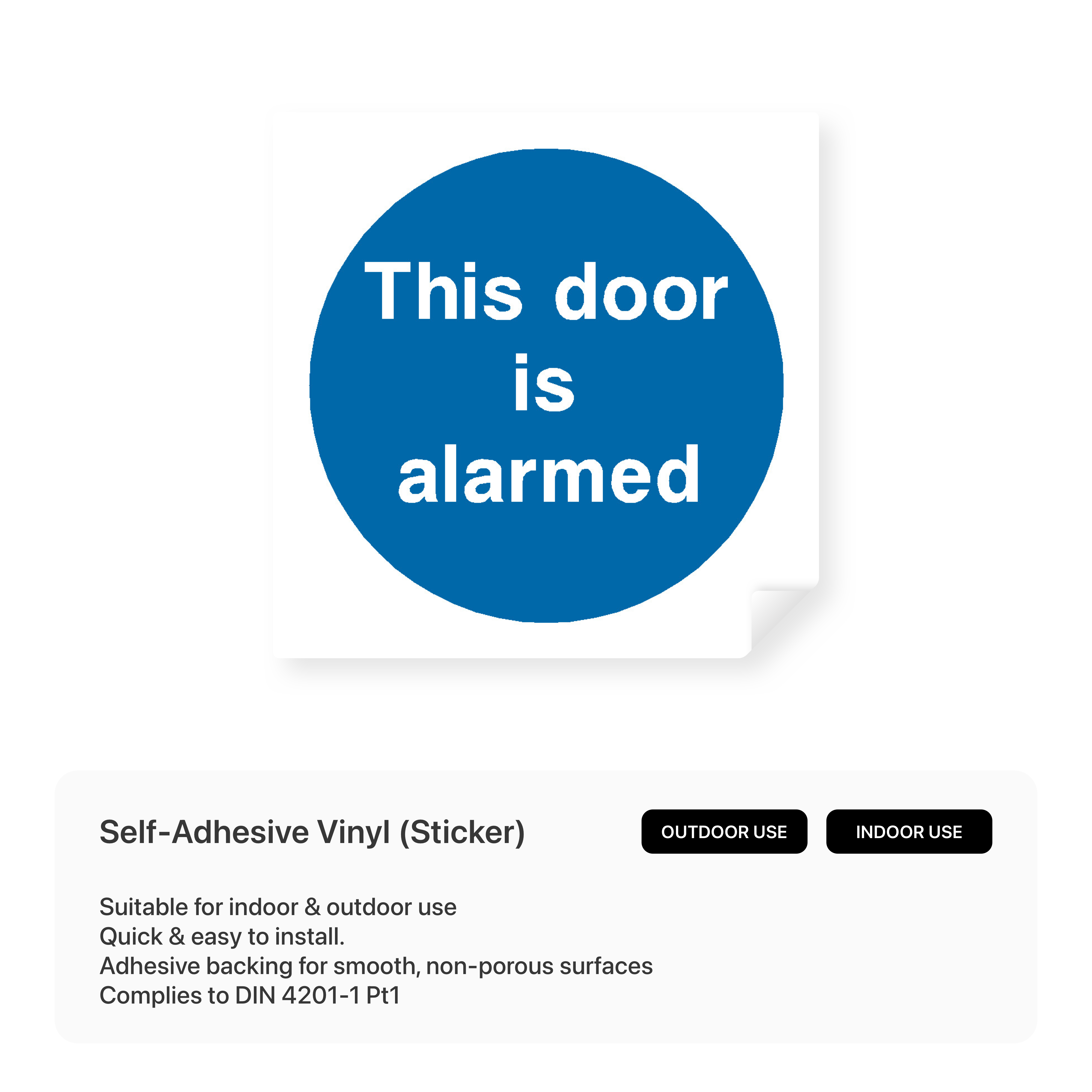 This Door Is Alarmed Sign – Safety Signs & Stickers