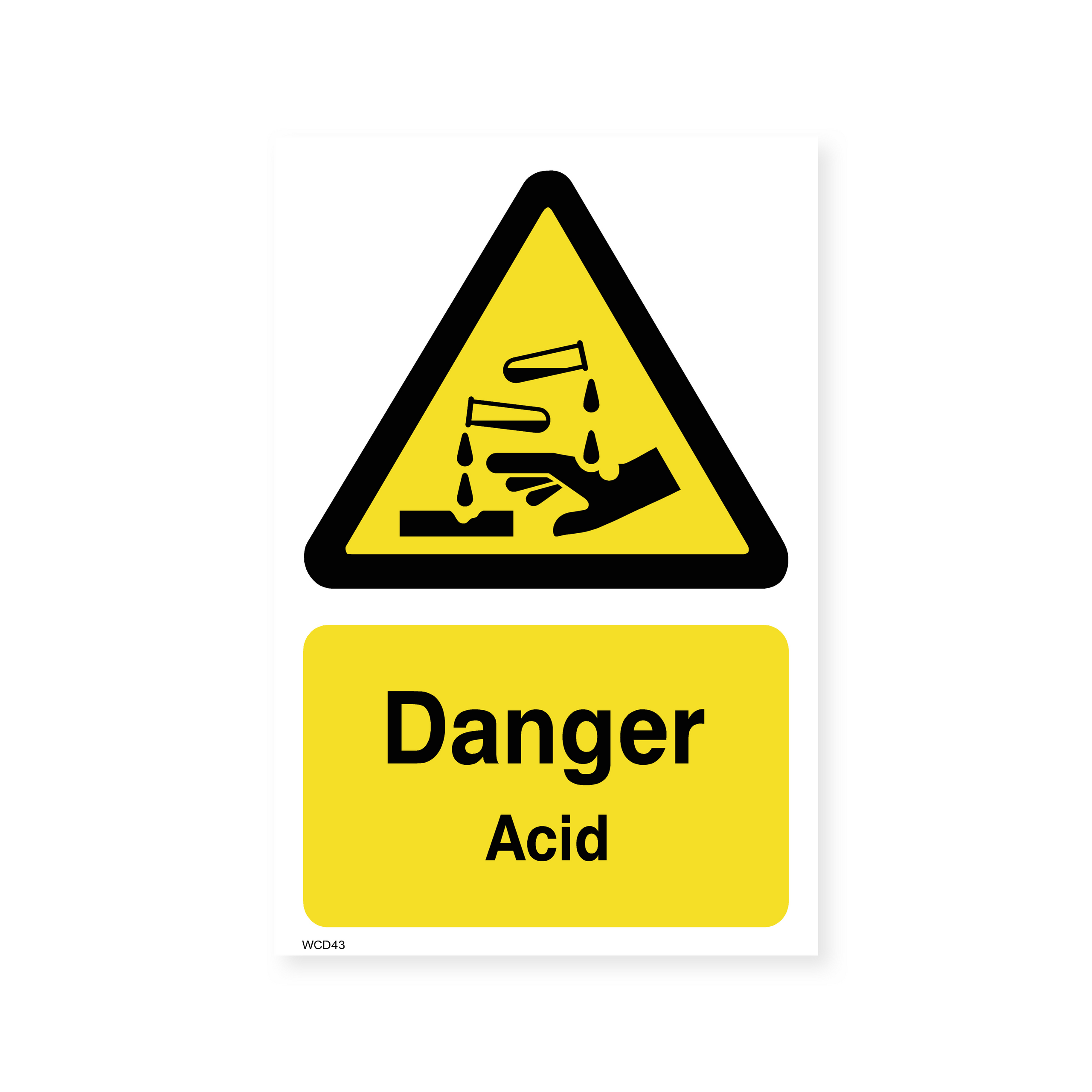 Danger Acid Sign – Safety Signs & Stickers