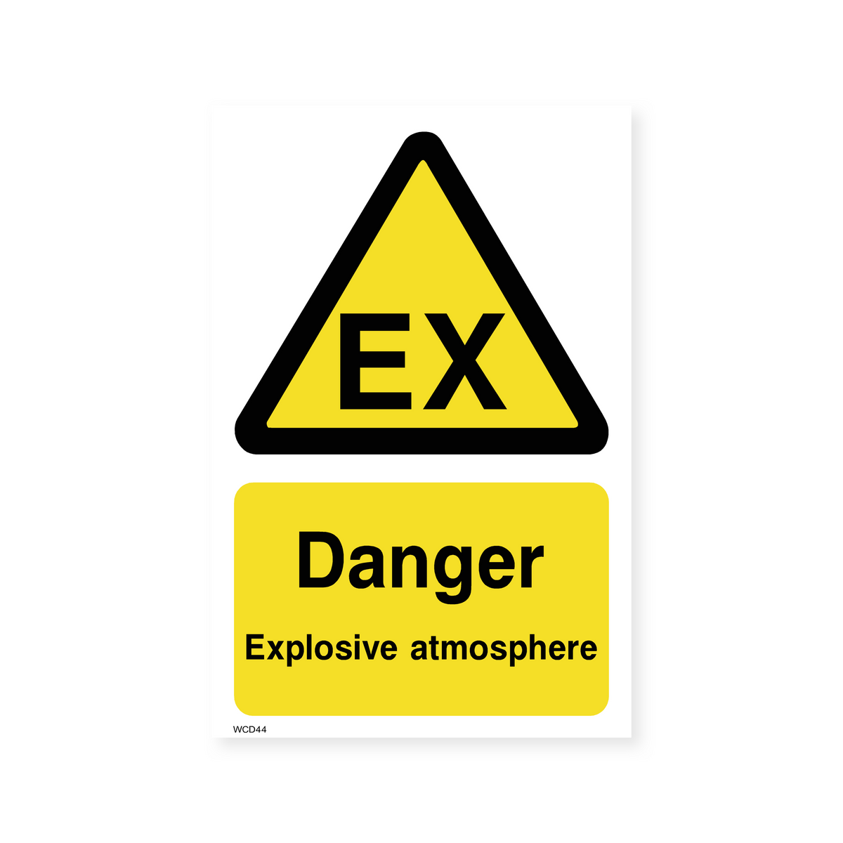 Danger Explosive Atmosphere Sign – Safety Signs & Stickers