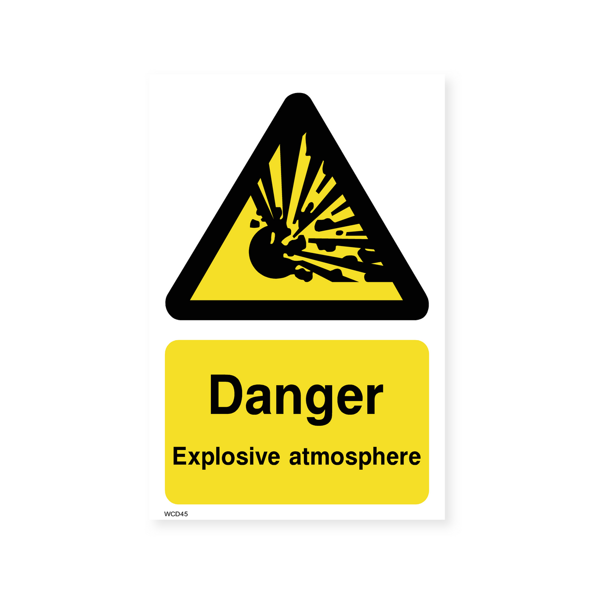 Danger Explosive Atmosphere Sign – Safety Signs & Stickers