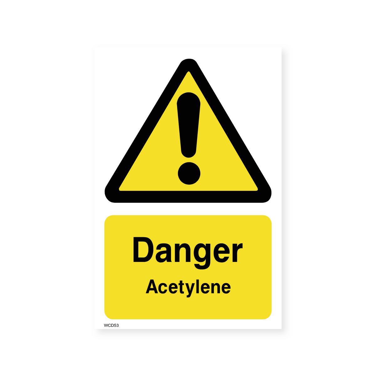 Danger Acetylene Sign – Safety Signs & Stickers