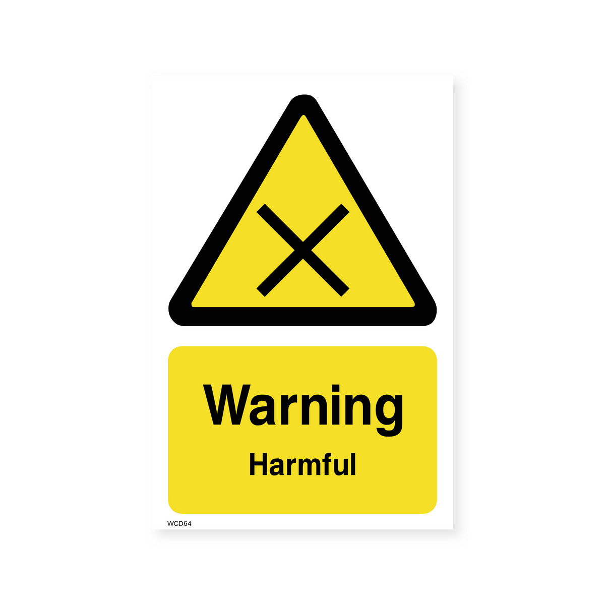 Warning Harmful Sign – Safety Signs & Stickers