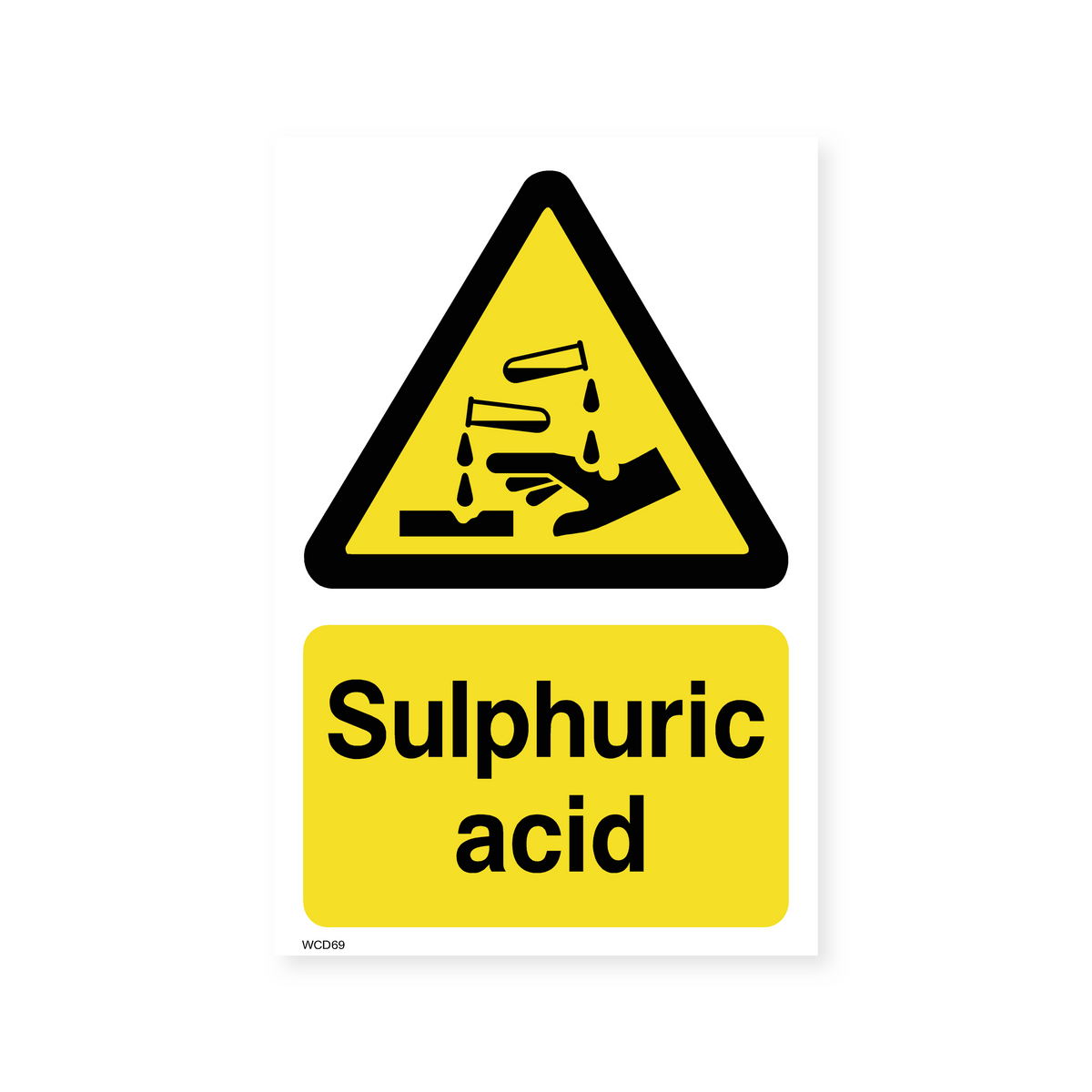 Sulphuric Acid Sign – Safety Signs & Stickers