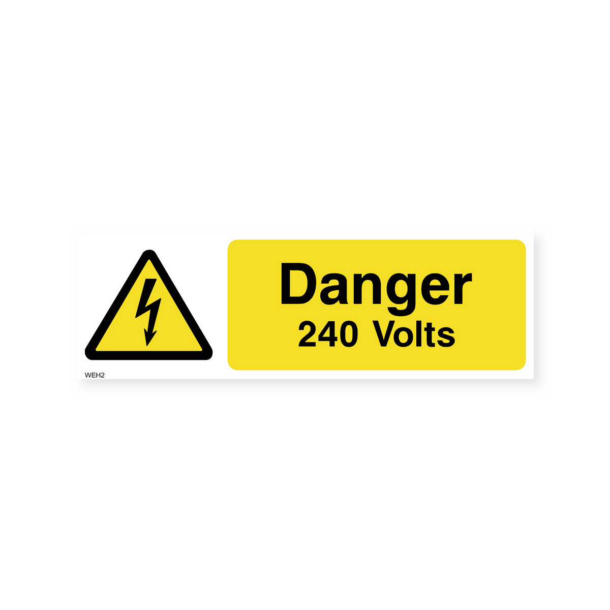 Danger 240 Volts Sign – Safety Signs & Stickers