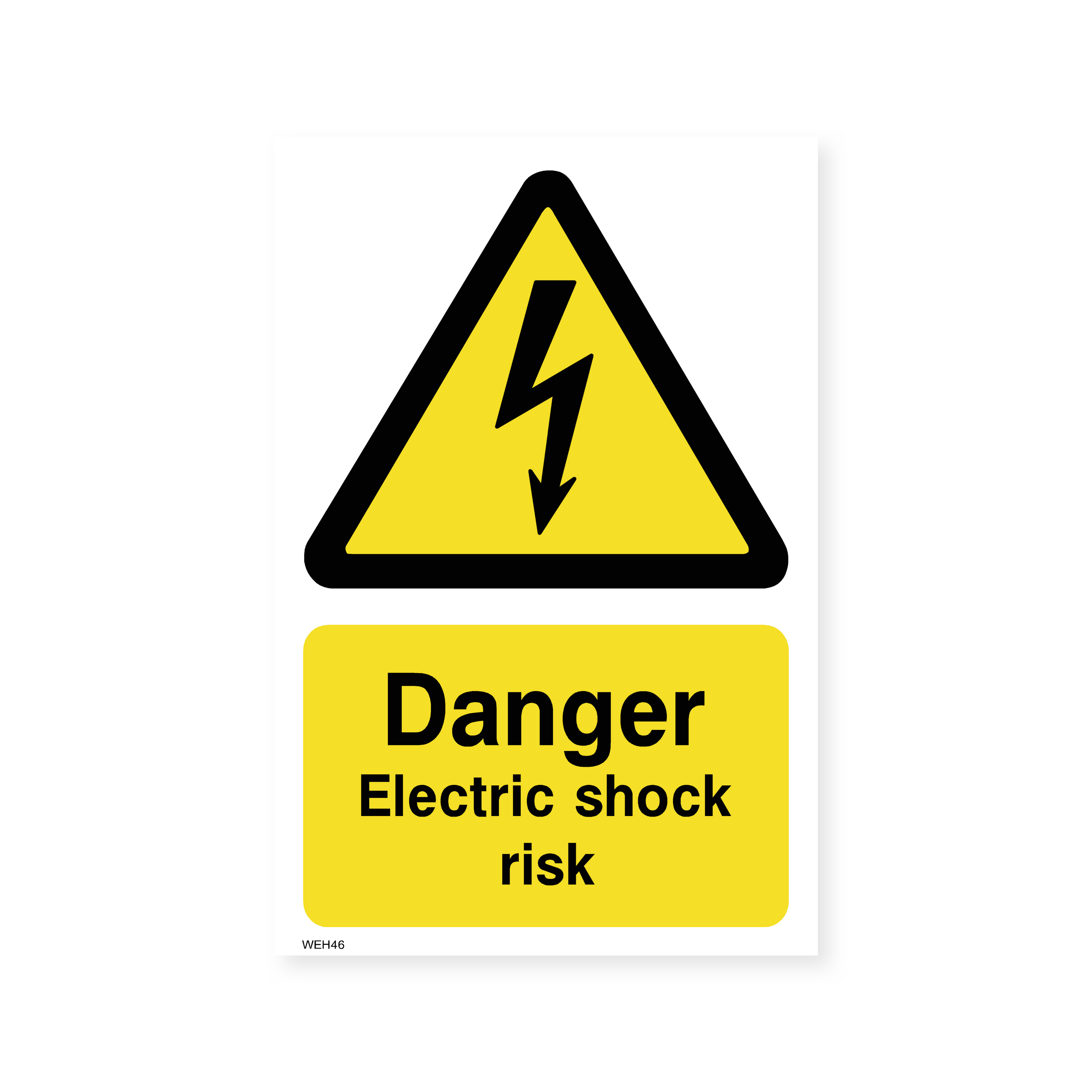 Danger Electric Shock Risk Sign – Safety Signs & Stickers