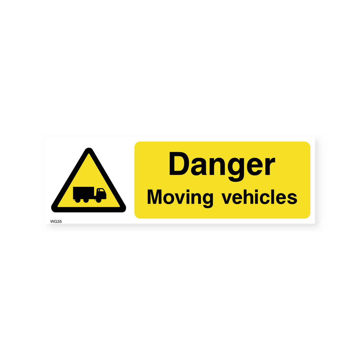 Danger Moving Vehicles Sign - Safety Warning – Safety Signs & Stickers