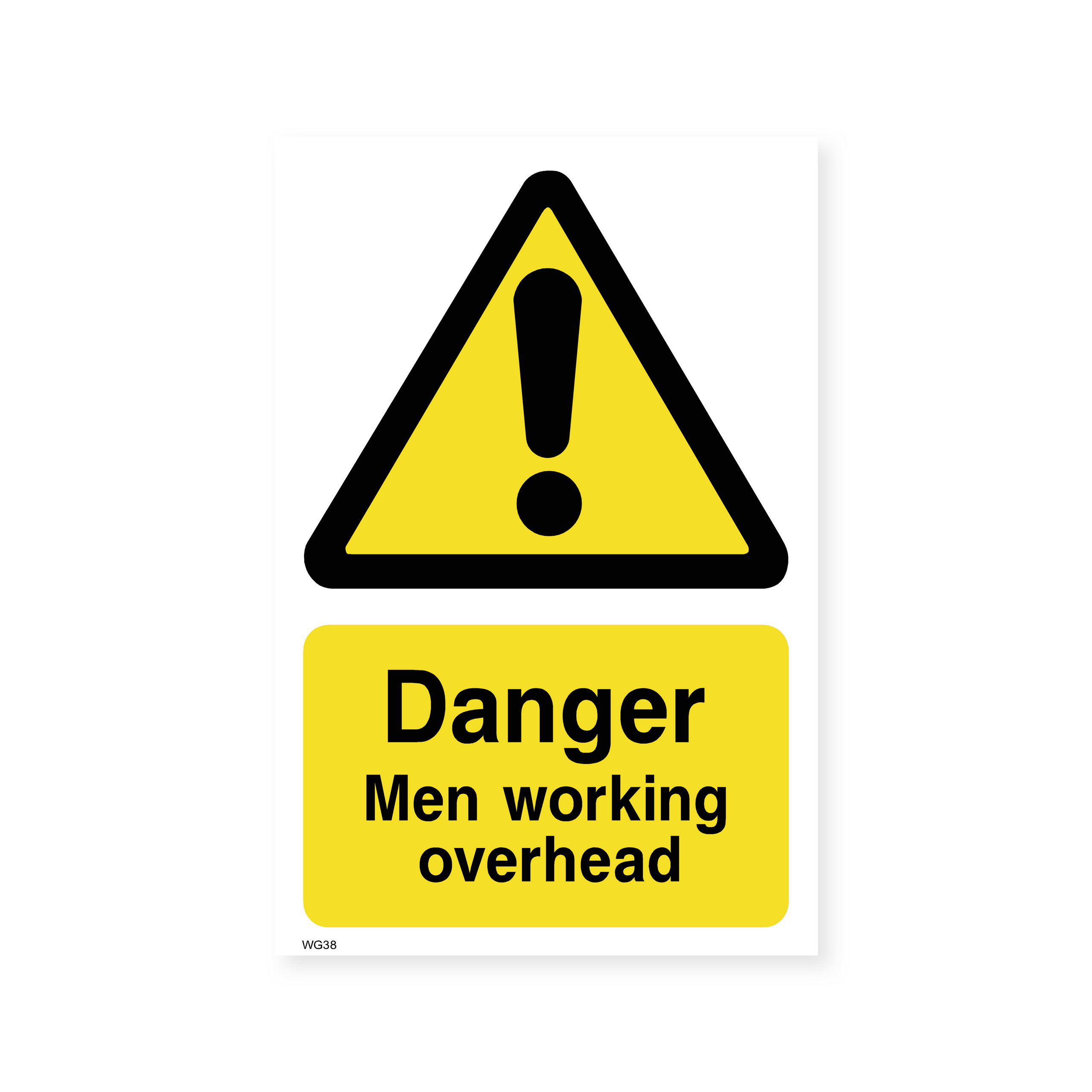 Men Working Overhead Sign - Safety Warning – Safety Signs & Stickers