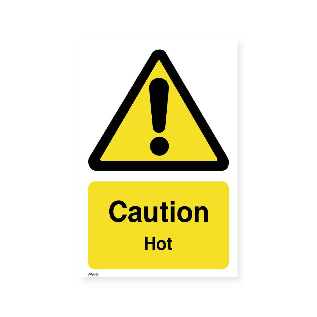 Caution Hot Sign - Burn Prevention – Safety Signs & Stickers