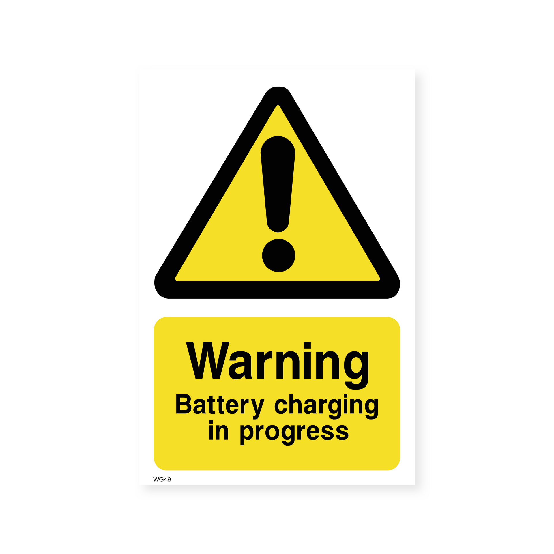 Battery Charging Warning Sign - Safety Notice – Safety Signs & Stickers