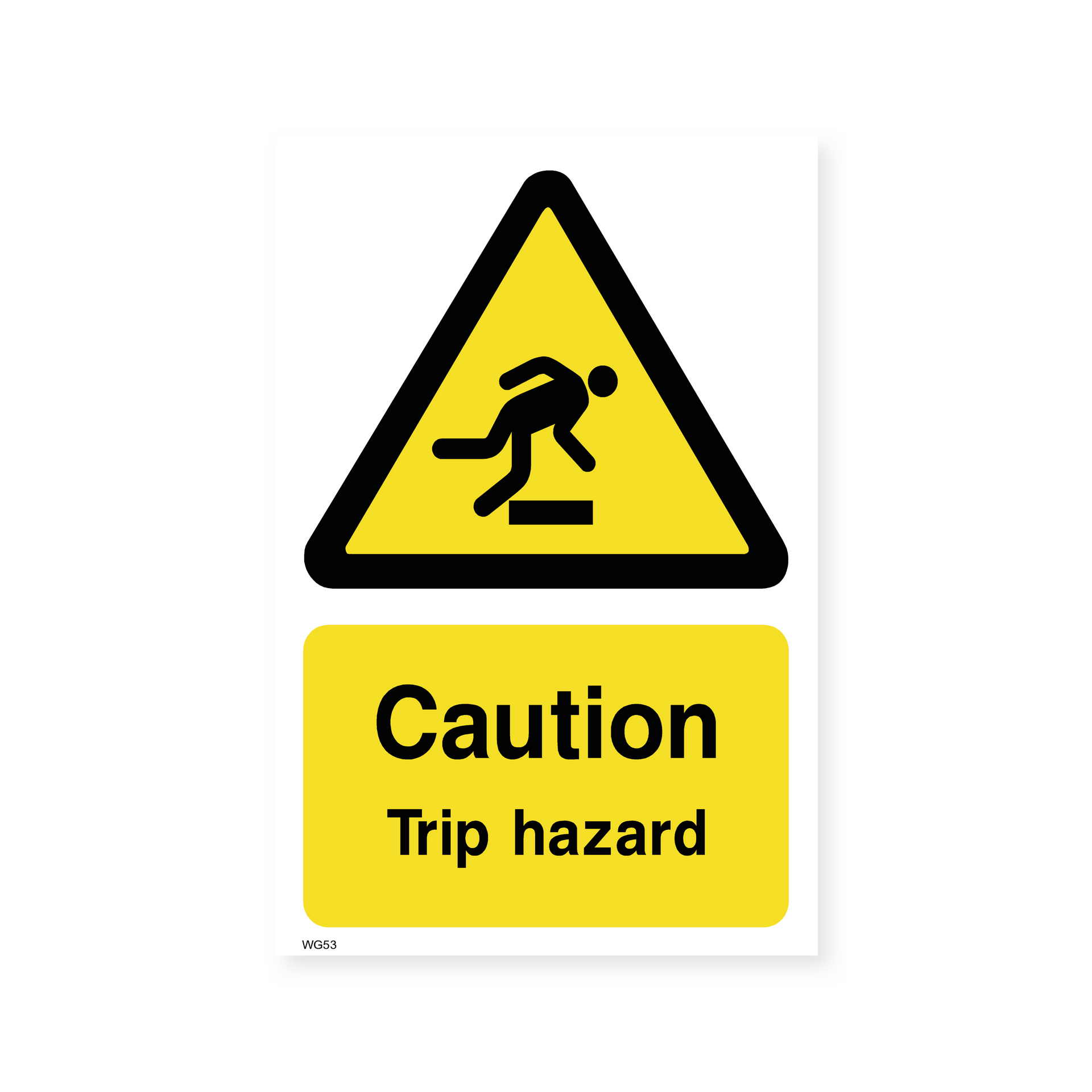 Caution Trip Hazard Sign - Workplace Safety – Safety Signs & Stickers