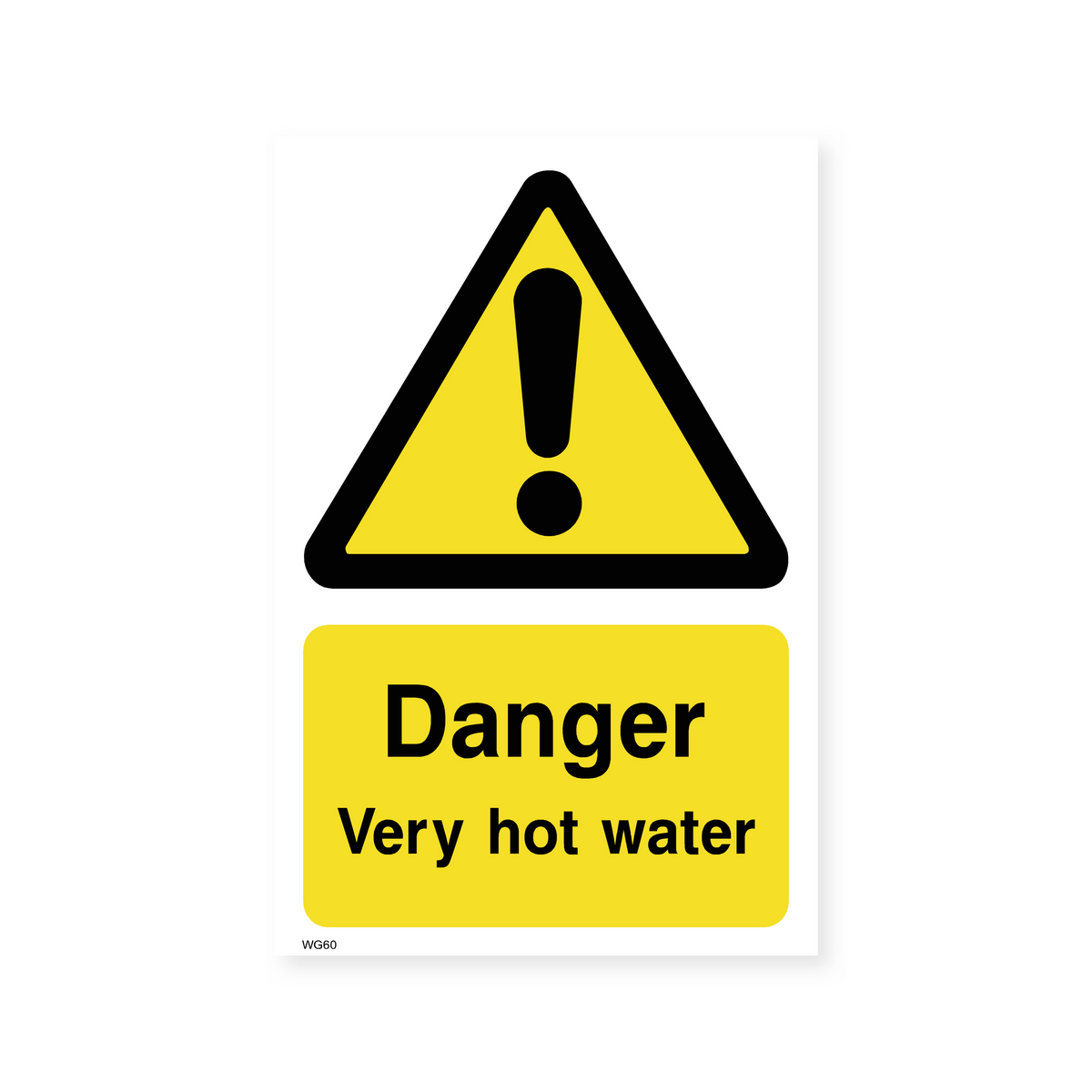 Danger Very Hot Water Sign - Prevent Scalding – Safety Signs & Stickers