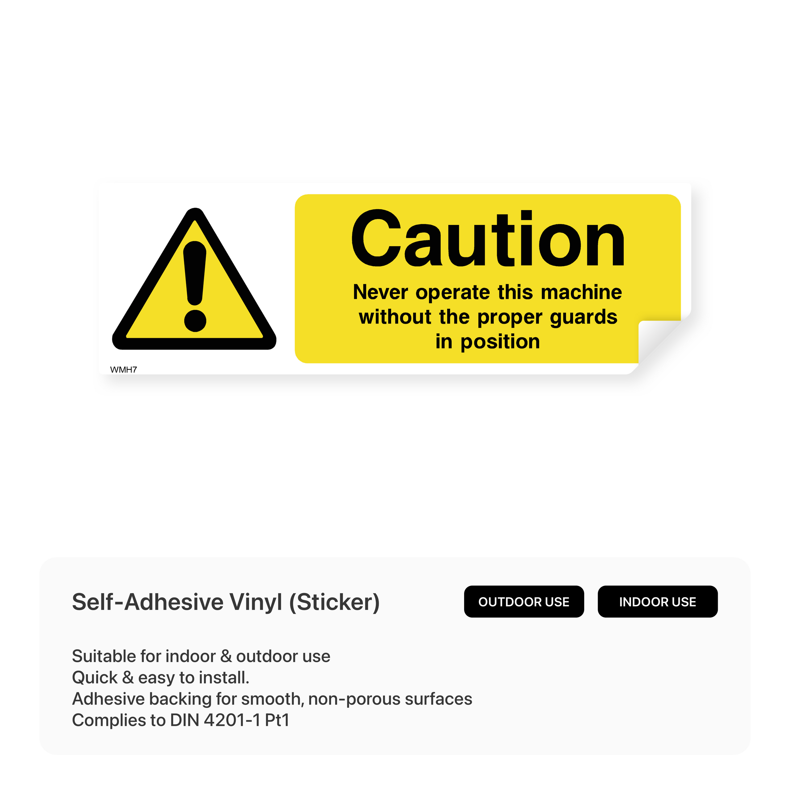 Machinery Hazard – Safety Signs & Stickers