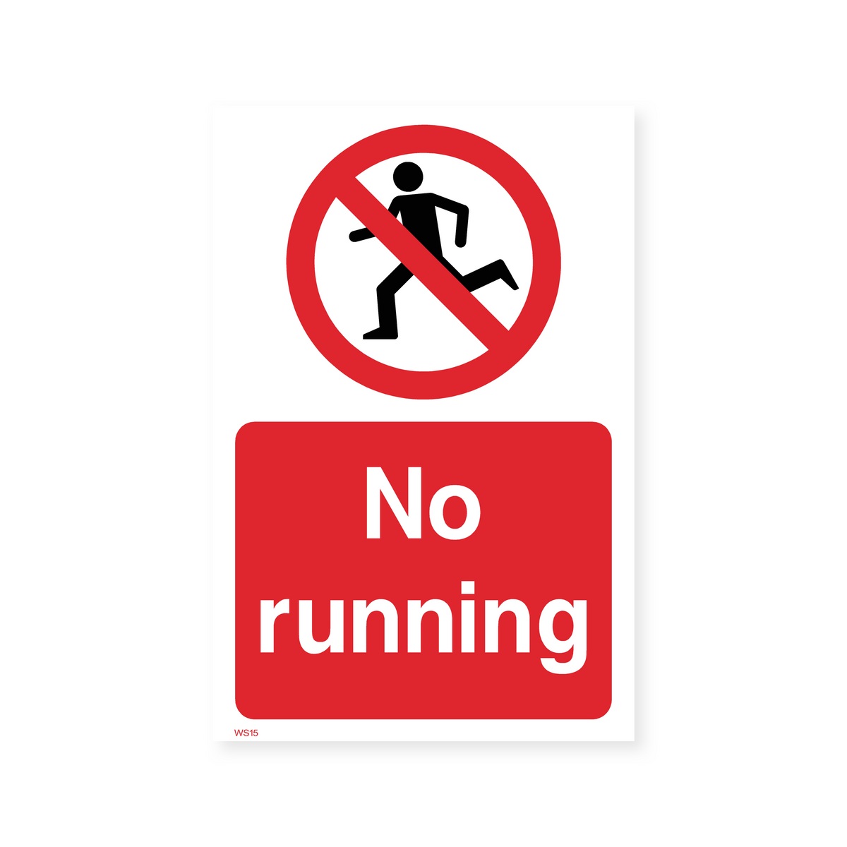 No Running Safety Sign – Safety Signs & Stickers