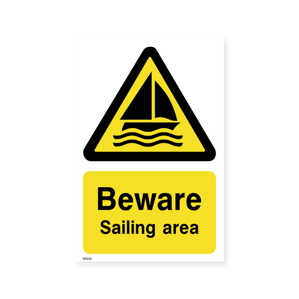 Beware Sailing Area Safety Sign – Safety Signs & Stickers