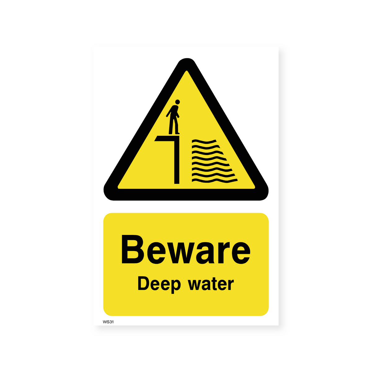 Beware Deep Water Safety Sign – Safety Signs & Stickers