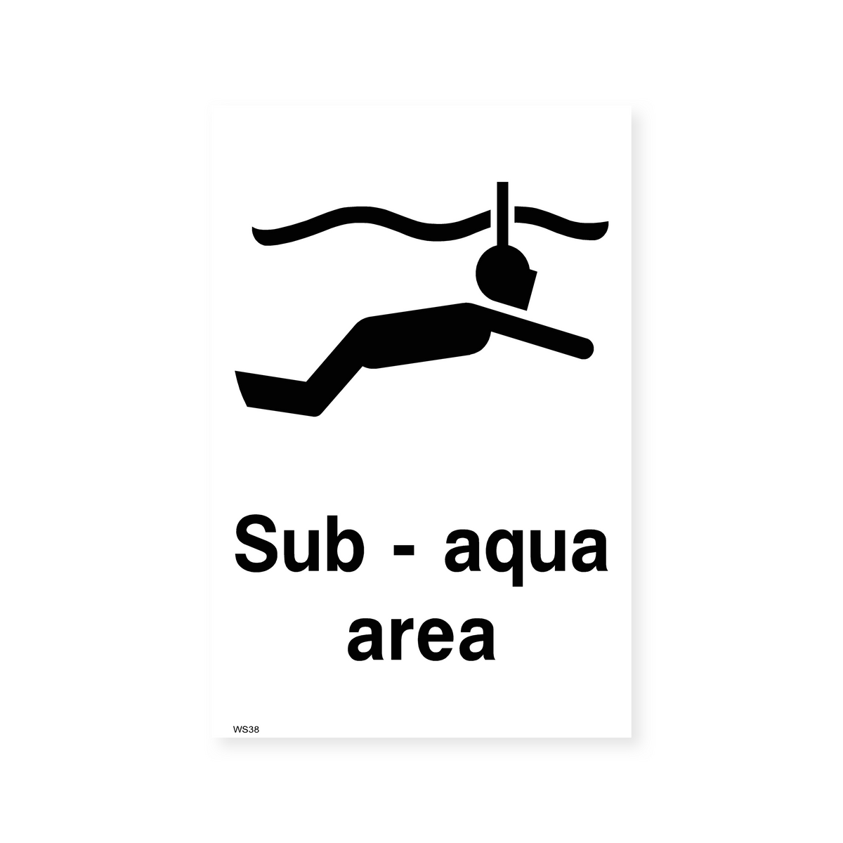 Sub-Aqua Area Safety Sign – Safety Signs & Stickers